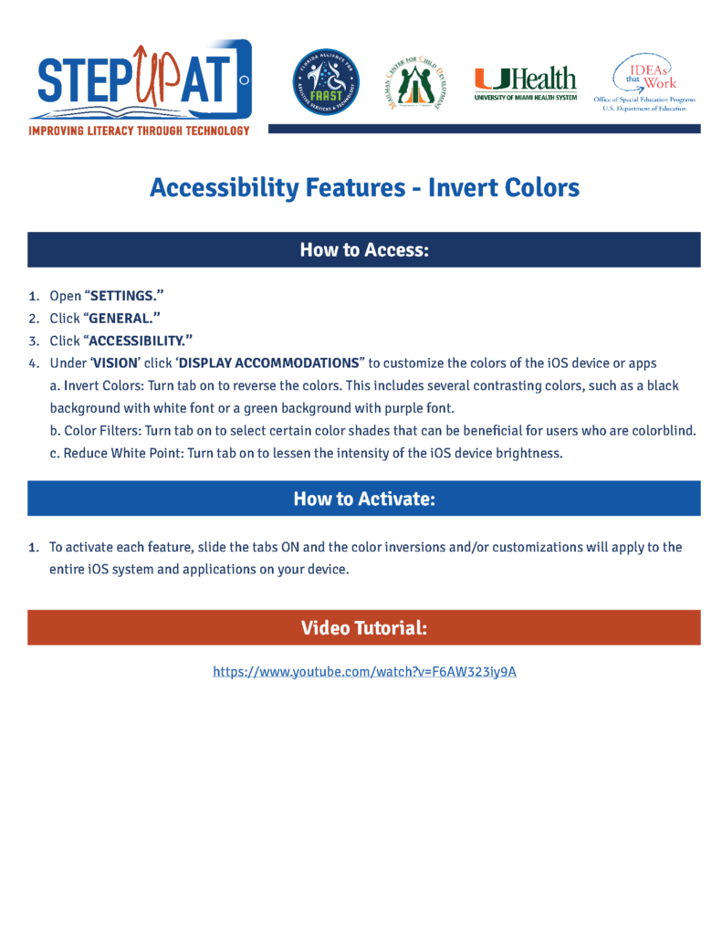 Teacher Resources For AT Available Through Step Up AT