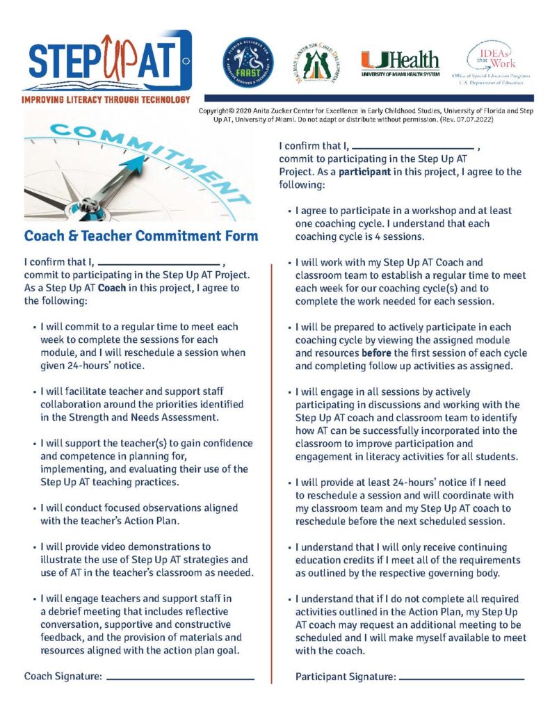 Coaching Resources Available Through Step Up AT