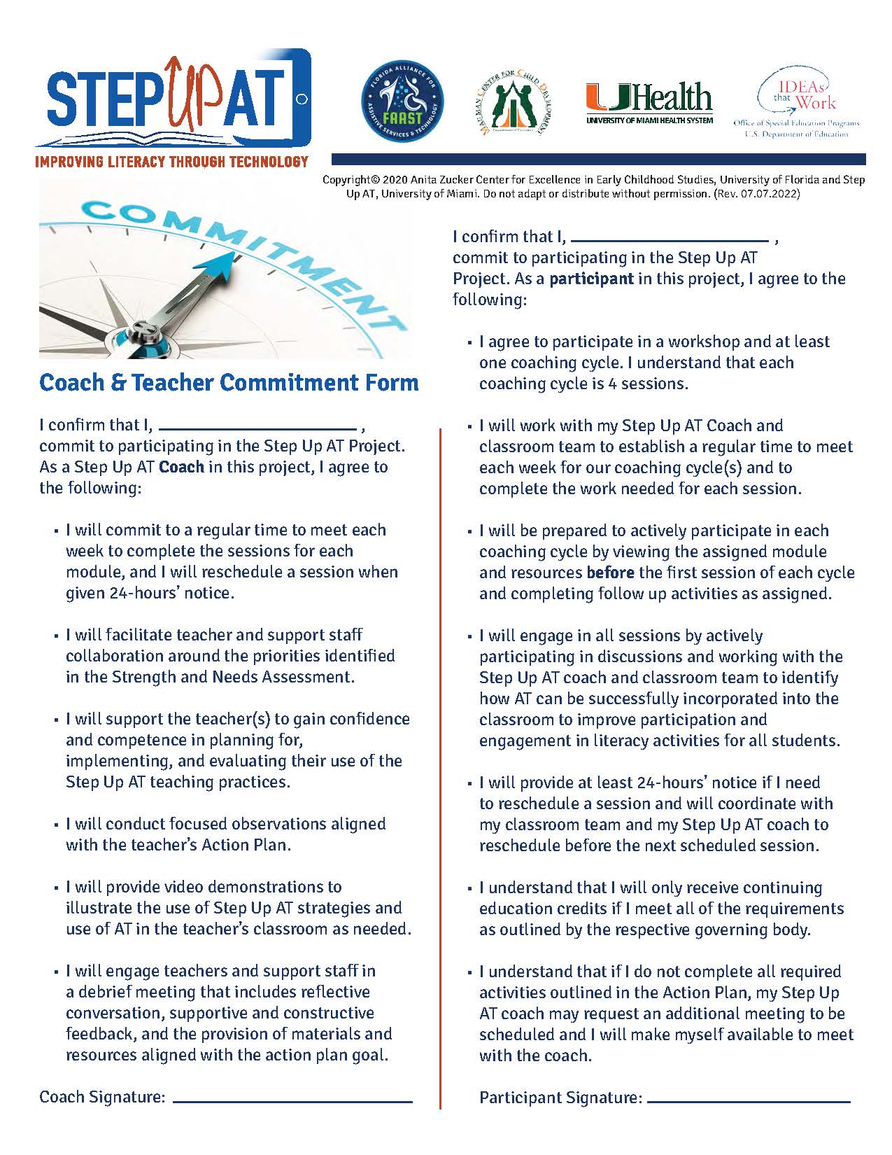 Coaching Resources Available Through Step Up AT