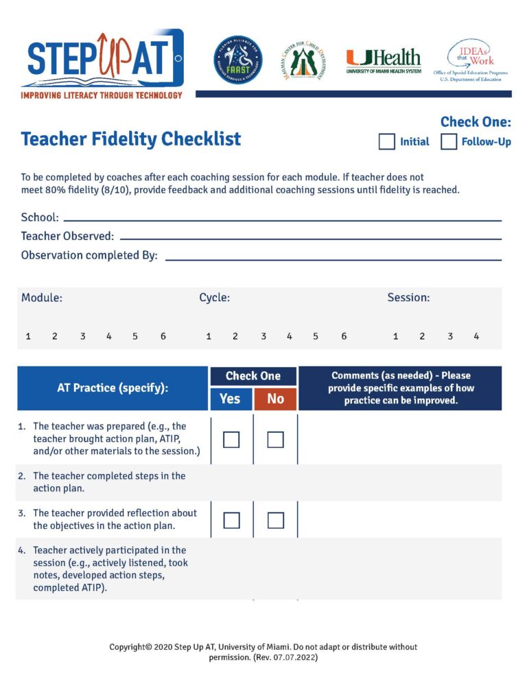 Coaching Resources Available Through Step Up AT